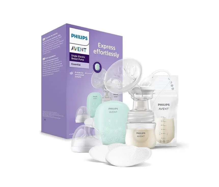 AVENT ELEKTRICNA PUMPICA ZA IZMAZANJE - ESSENTIAL (5 x KESICE ZA ODLAGANJE MLEKA 4 x TUFERI) (SCD32320)