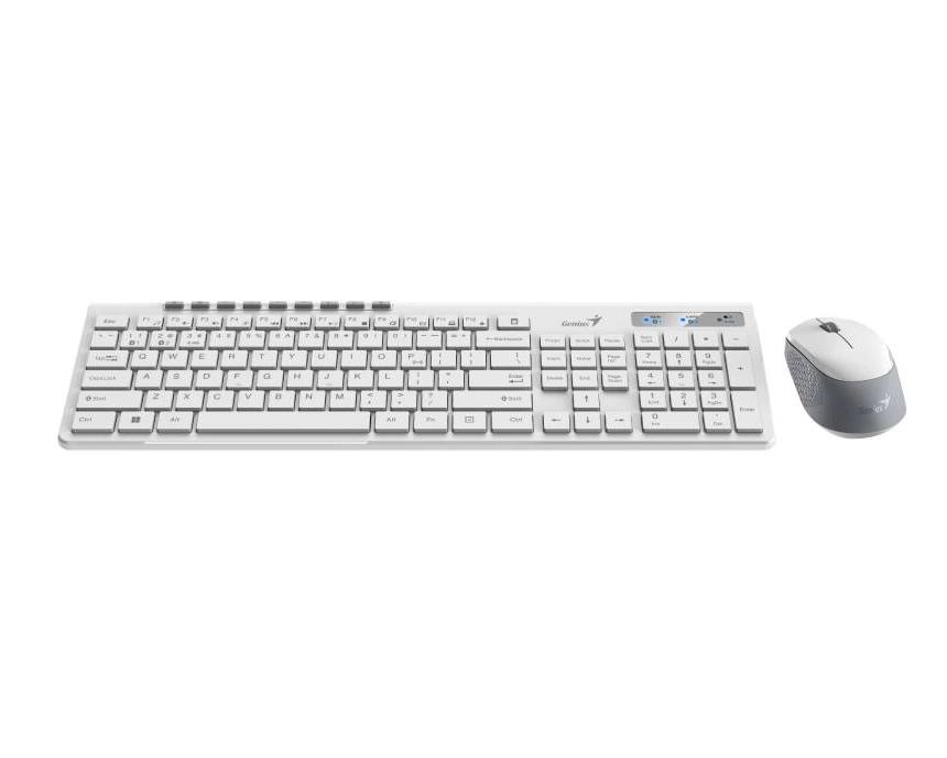GENIUS SlimStar 8230 Wireless USB US bela tastatura+ miš