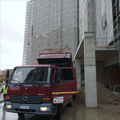Šljunak, pesak, dovoz materijala, odvoz šutra...