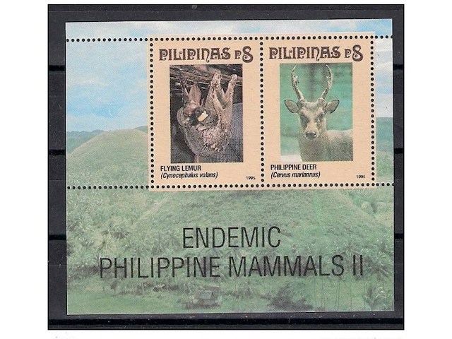 cf 1995 PHILIPPINES BLOK FAUNA
