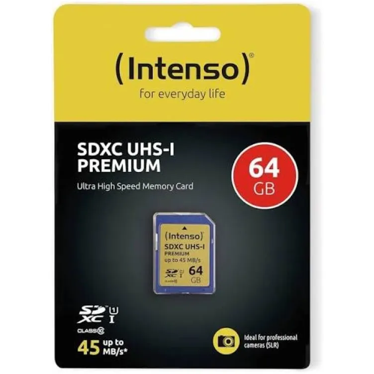 SD Card Intenso 64GB UHS-I Premium 3421490