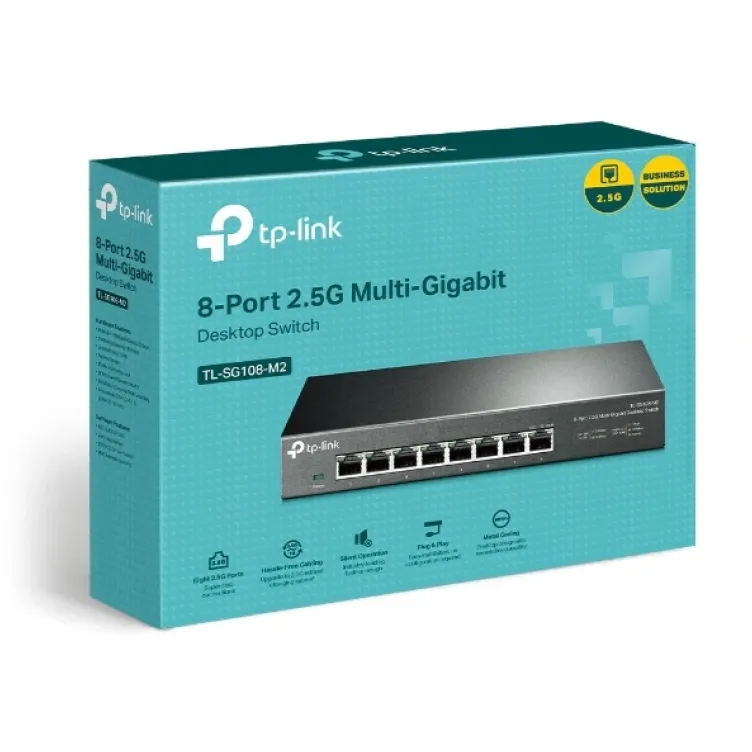 LAN Switch TP-Link TL-SG108-M2, 8 port, 100/1000/2500 Mbps