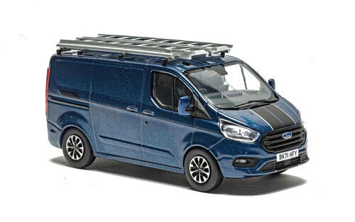 NEW! Corgi VA15104 Ford Transit Custom Sport (Chrome Blue)