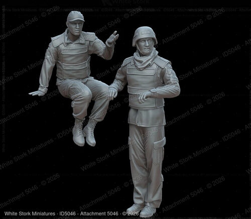 White Stork Miniatures F72195 KTO Rosomak Crew (2 Figures / 3D-Printed)