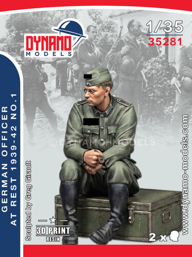 NEW! Dynamo-Models 35281 German Officers at Rest 1939-1942 No.1 (1 Figure / 3D-Printed)