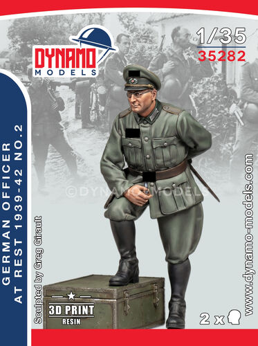 NEW! Dynamo-Models 35282 German Officers at Rest 1939-1942 No.2 (1 Figure / 3D-Printed)