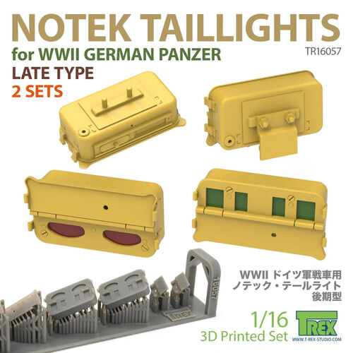 NEW! T-Rex Studio 16057 German WWII Panzer - Notek Taillights Late Type (3D-Printed)