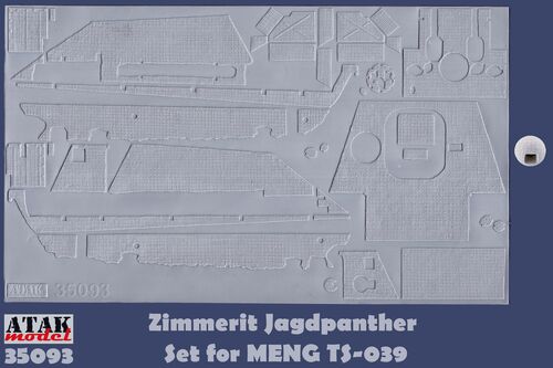 NEW! Atak Model 35093 Zimmerit Jagdpanther (for Meng TS-039 Kit)