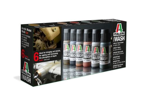 Italeri A448 448AP Acrylic Model Wash Set