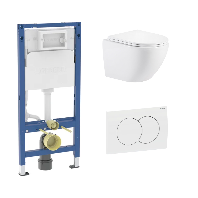 Geberit Duofix Basic vodokotlić sa Nica WC šoljom i belom tipkom