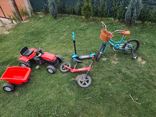 Veliki lot,bicikla,traktor,trotinet balans bike