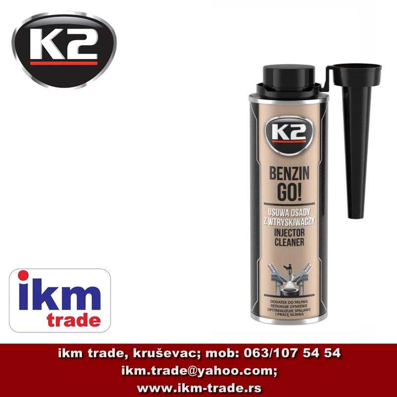 K2 BENZIN GO – aditiv za čišćenje dizni benzinskih motora 250 ml