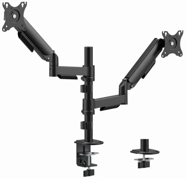 MA-DA2P-02 Gembird Podesivi dupli stoni drzac za monitor, tilt, 17-32 max.9kg