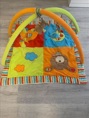 Podloga za bebe sa lukom i igračkama 90x90 cm