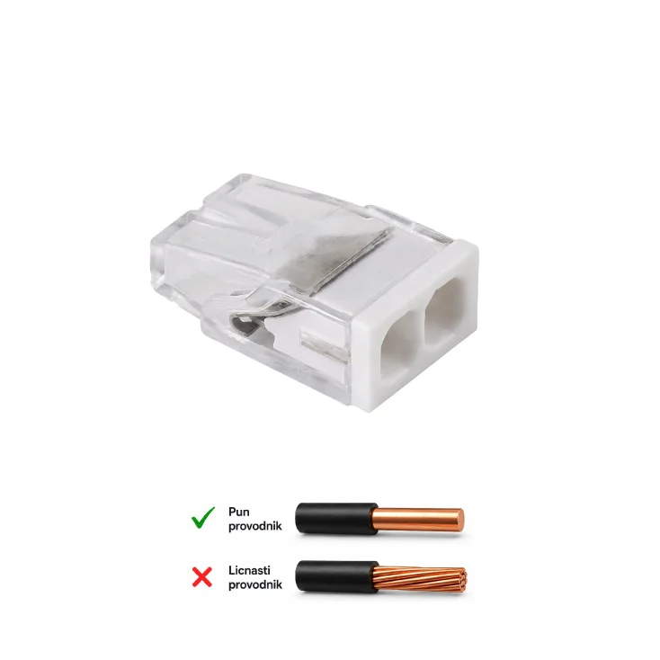 UBODNA KLEMA 2P 450V/24A, 0.5-2.5MM2