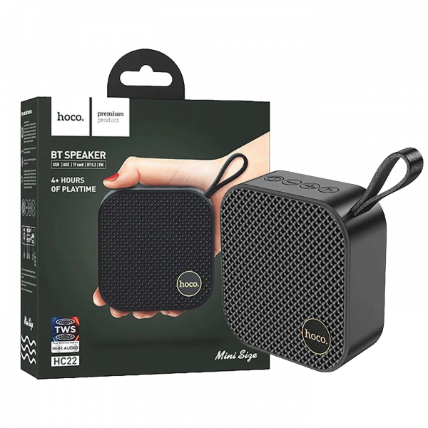 hoco. Zvučnik bežični, Stereo, Bluetooth 5.2 Sport - HC22, Crni