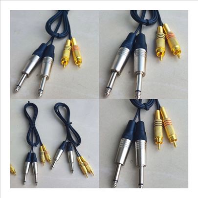 Kabl 2x RCA na 2x banane 6.3 1.5m 0616523834
