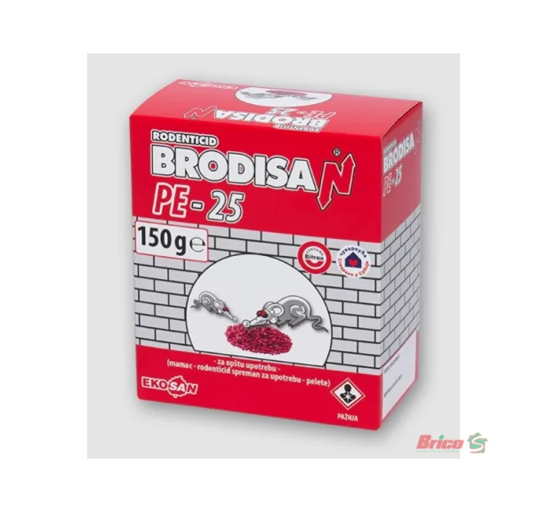 BRODISAN PELET 25 ZA PACOVE 150G