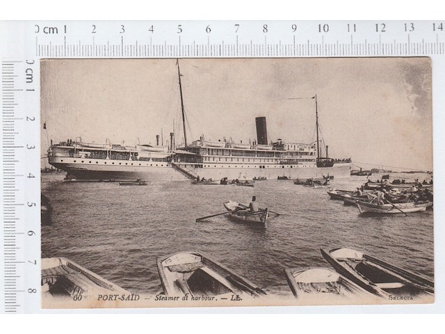 Port Said, Steamer at Harbour, Egipat