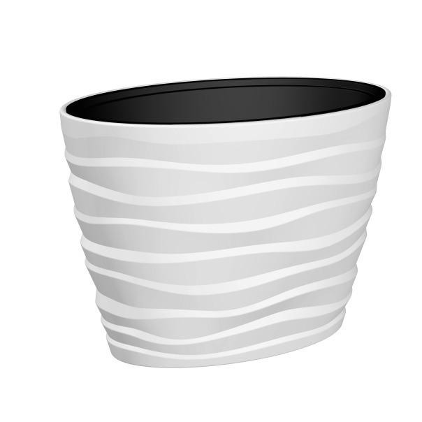 GARDINO ovalna saksija BORA 60X39Xh42cm belaID: EK000872161