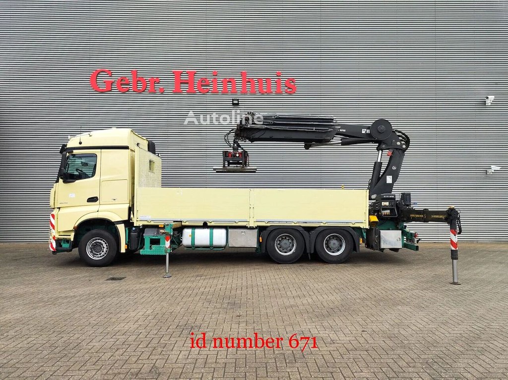 Mercedes-Benz Arocs 2645 6x4 Euro 6 Hiab XS 377 Hipro 7 x Hydr. Hiab Rotated C kamion s ravnom platformom