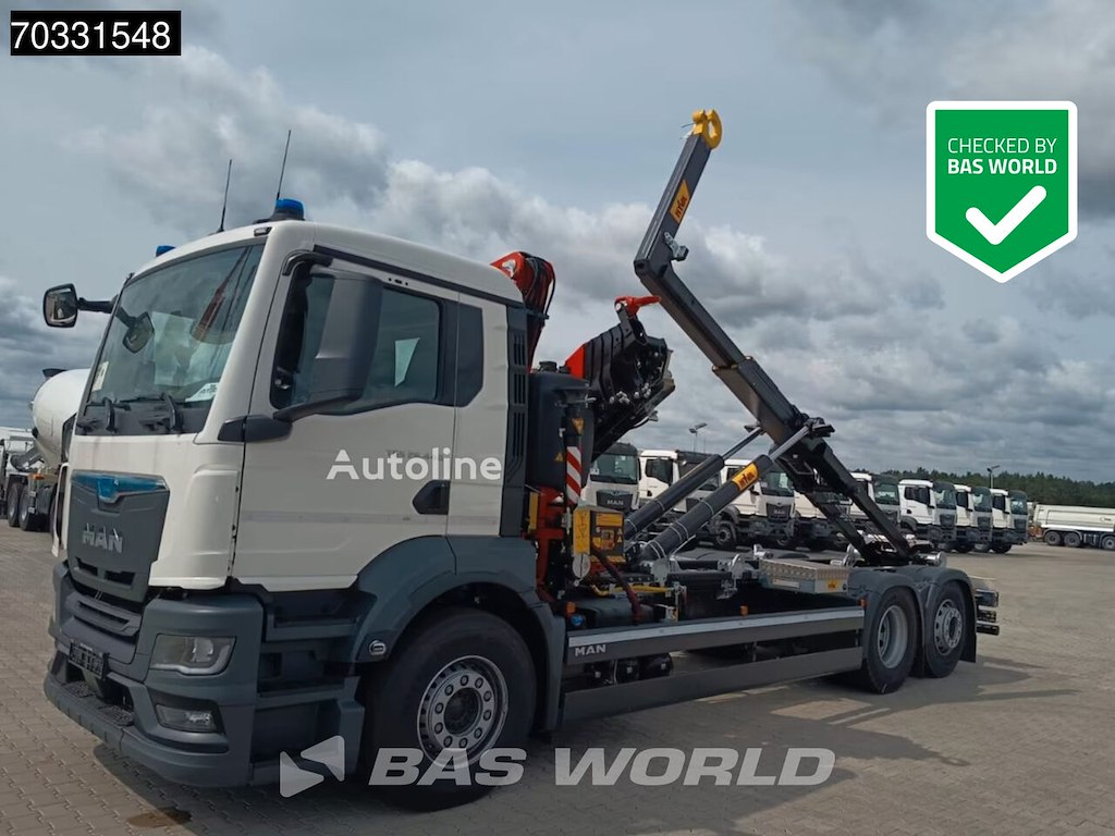 Novi MAN TGS 26.440 TGS 6X2 NEW! FASSI F235A.0.25 Crane Kran + HYVA 20-57 kamion rol kiper