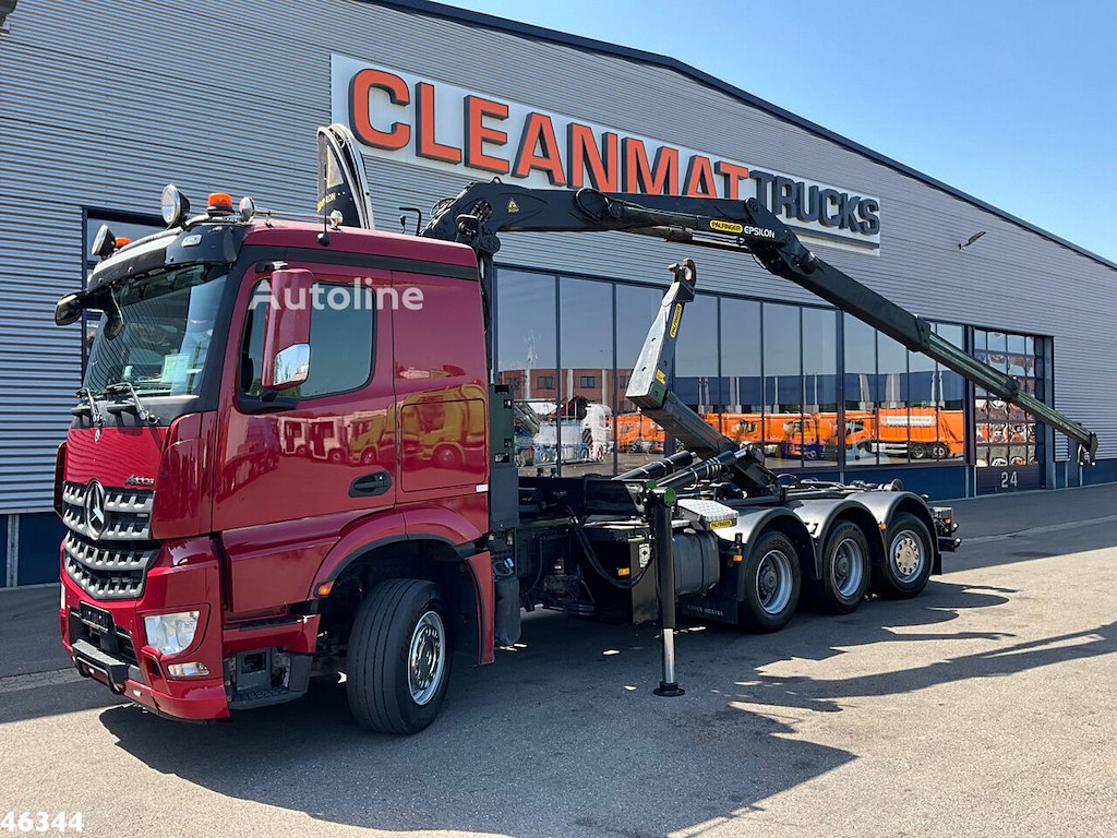 Mercedes-Benz Arocs 3253 Euro 6 8x4 Palfinger 17 Tonmeter Z-kraan kamion rol kiper