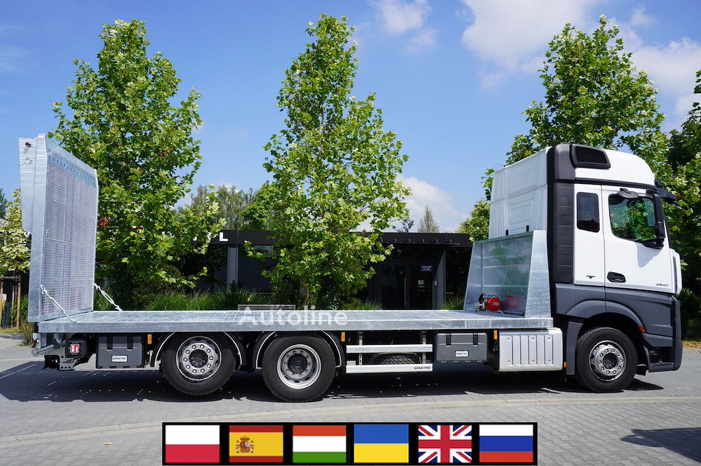 Mercedes-Benz Actros 2540 6×2 / 50 tho. km! / NEW GALVANIZED tow truck 9 m / 5 autotransporter