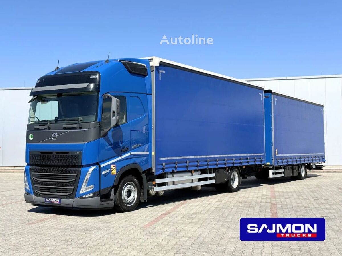 Volvo FH 420 / ZESTAW TANDEM 120M3 / PRZEJAZDOWY / 7,75 M + 7,75 M / S kamion s ceradom + prikolica sa ceradom