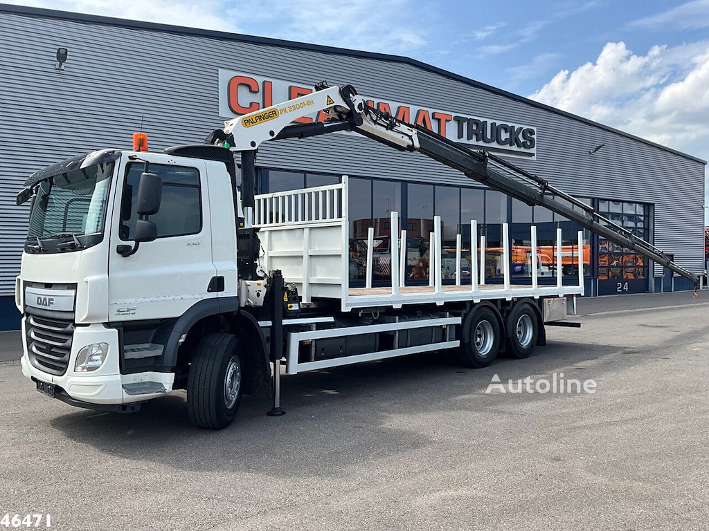 DAF FAS CF 330 Euro 6 Palfinger 23 Tonmeter laadkraan kamion za prevoz drva