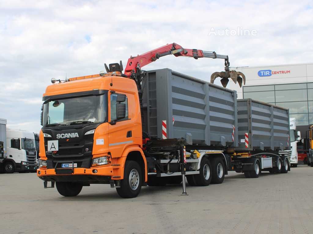 Scania G500 kamion za prevoz metalnog otpada + prikolica kiper