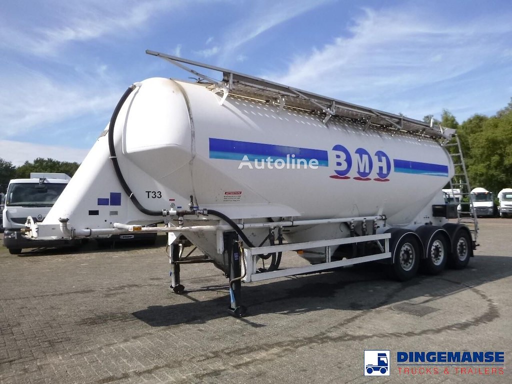 Heil ZVVZ Powder tank alu 40 m3 / 1 comp cisterna za prevoz cementa
