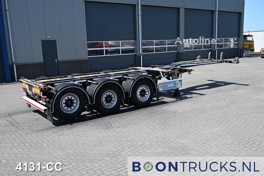 D-Tec FLEXITRAILER | 2x20-30-40-45ft HC * 2x LIFT AXLE * 2x EXTENDABLE poluprikolica za prevoz kontejnera