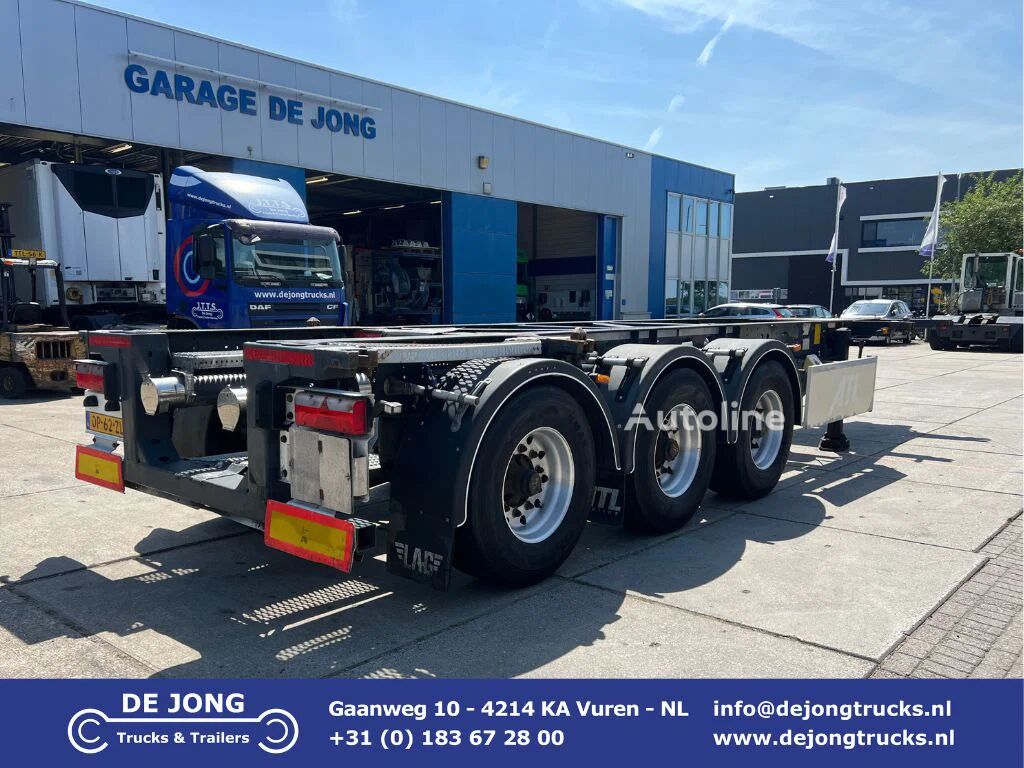 LAG O-3-CC / Tank Chassis 20-30FT / ADR / BPW + Disc poluprikolica za prevoz kontejnera