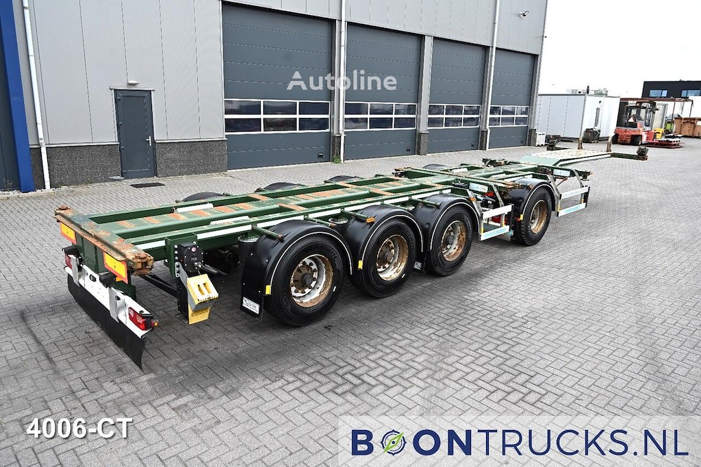 D-Tec CT-43-04D COMBITRAILER | 2x20-30-40-45ft HC * LIFT AXLE * 2x AVA poluprikolica za prevoz kontejnera