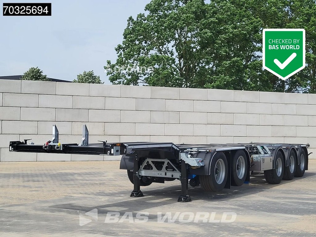 Nova D-Tec CT-521-S NEW Breker-chassis 2x 20ft. 1x 30ft. 1x40ft 1x45ft poluprikolica za prevoz kontejnera