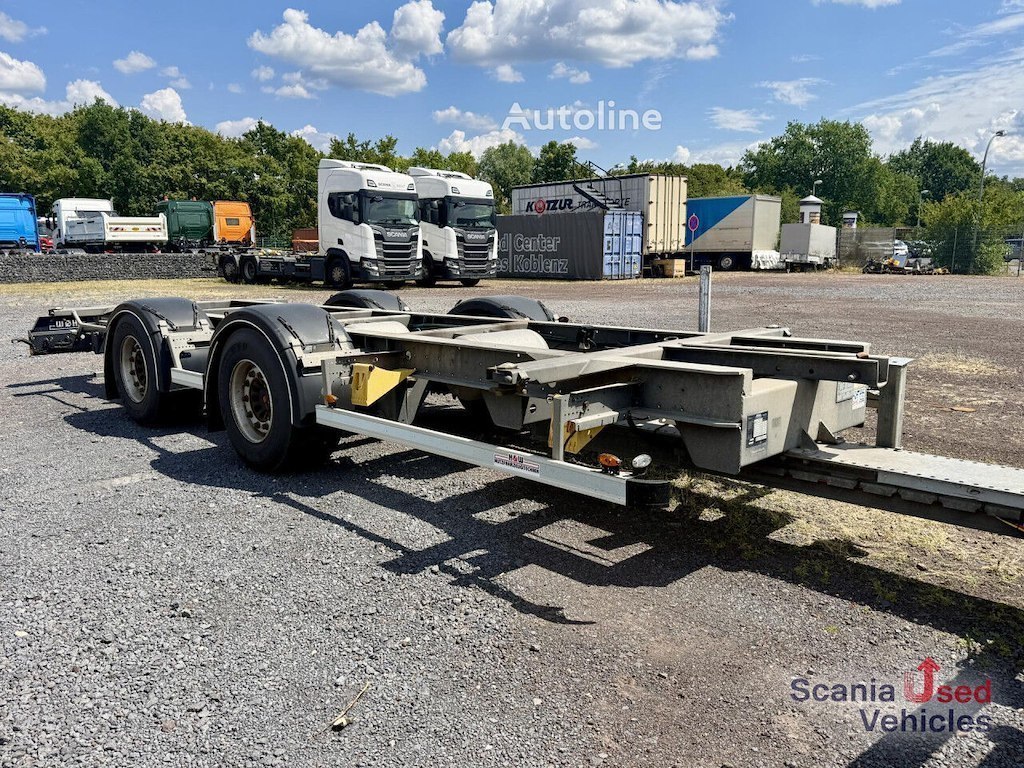 H&W HWZ CB1878 - MEGA TANDEM BDF - VERZINKT - SAF prikolica za kontejnere