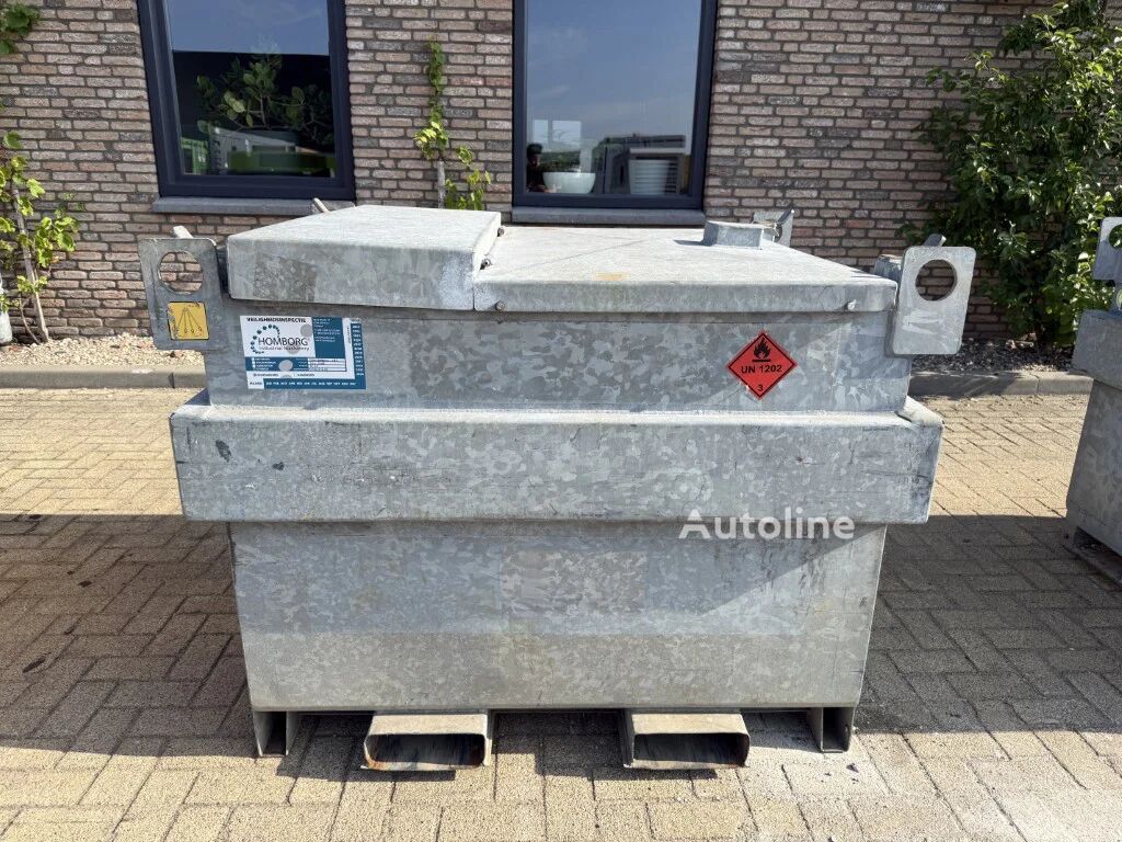 Kiwa IBC Steenbergen 750 liter IBC Dieseltank Milieutank rezervoar za skladistenje goriva