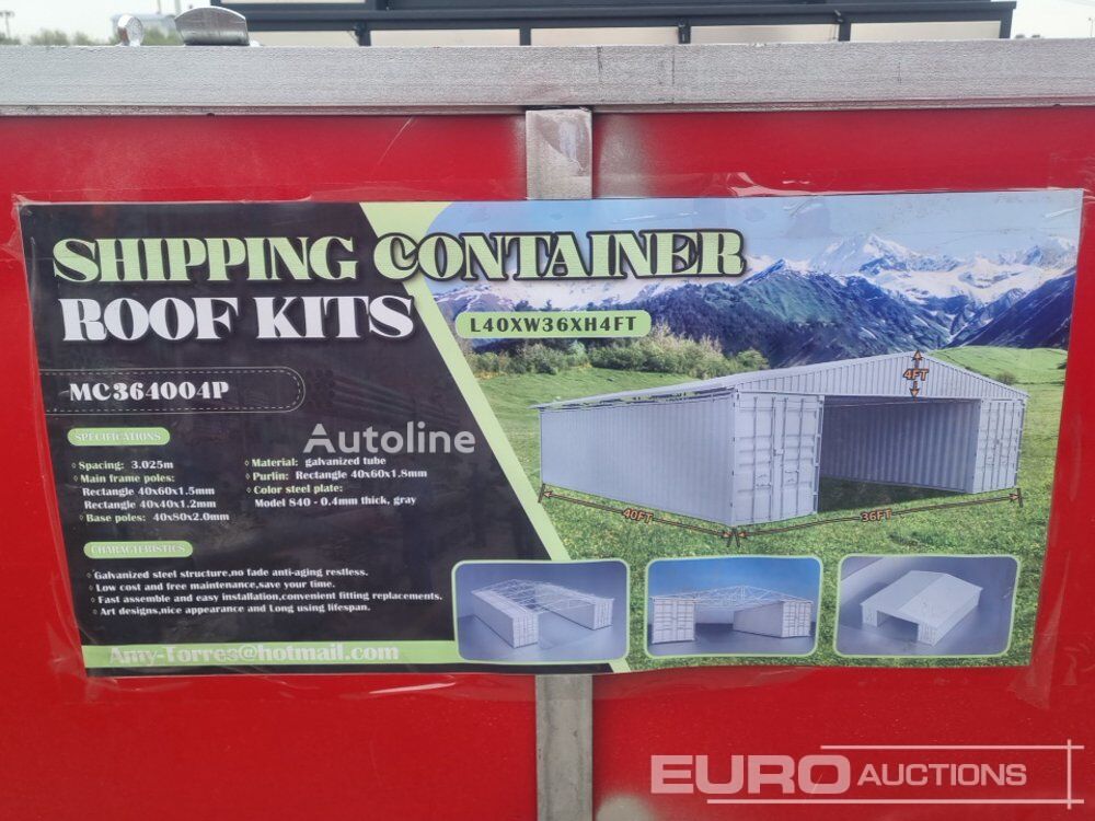 Prodaje se Shipping Container Roof (Cannot Be Reconsigned) kontejner 40 stopa na aukciji