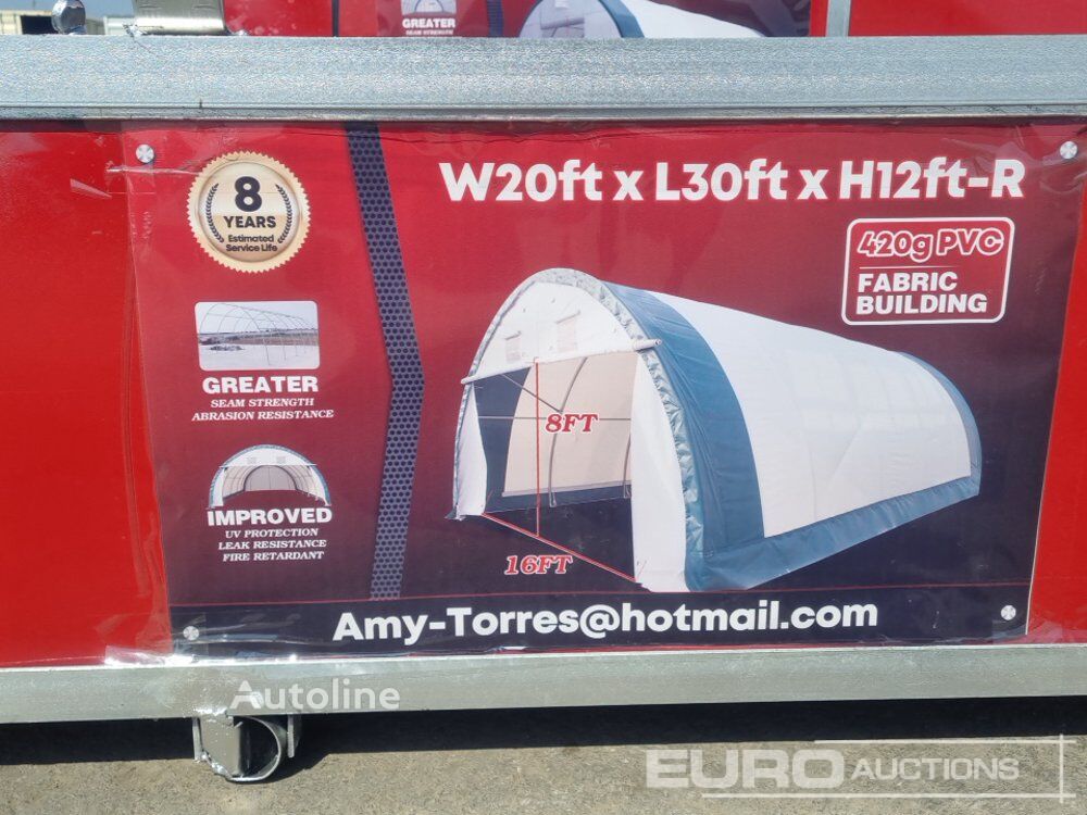 Prodaje se 2026 20' x 30' x 12' Storage Shelter (Cannot Be Reconsigned) kontejner 20 stopa na aukciji
