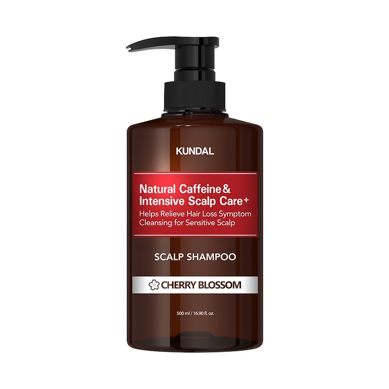 KUNDAL Caffeine Shampoo 500ml Cherry Blossom