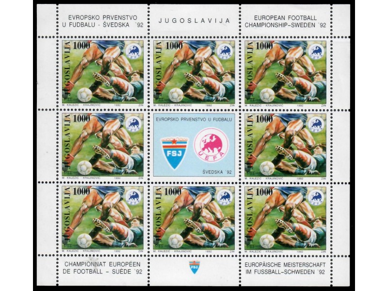 EVROPSKO PRVENSTVO U FUDBALU ŠVEDSKA 1992 TABAČIĆ