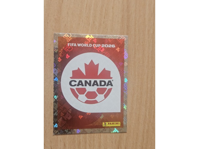 World Cup Panini 2026 sličica broj CAN 1