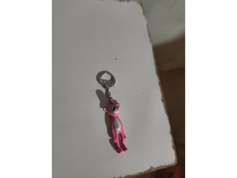 PINK PANTER STARA GUMENA FIGURA PRIVEZAK