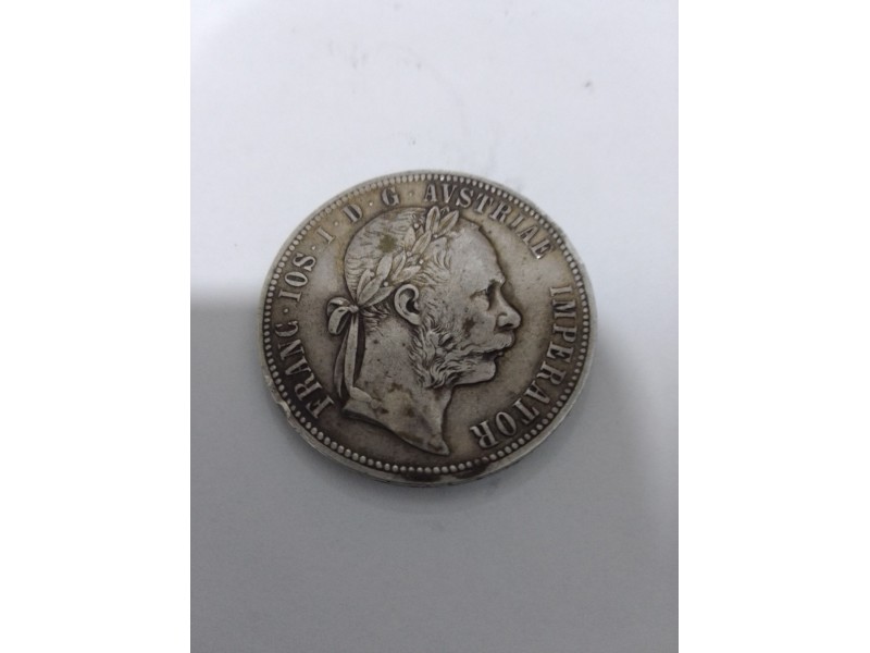Srebrnjak Austro ugarska 1.florin 1886.god. 12.g srebra