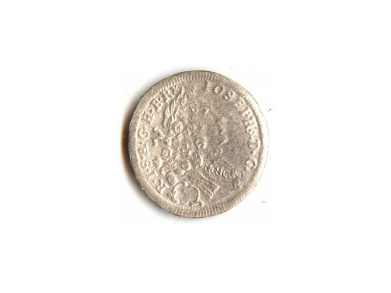 Austrija 3 kreuzer 1710 Munchen Ioseph