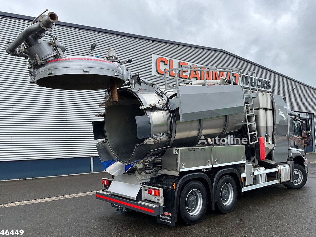 Mercedes-Benz Arocs 2643 6x4 Koks Cyclovac Vacuum Droge stoffen RVS opbouw Jus autofekalac