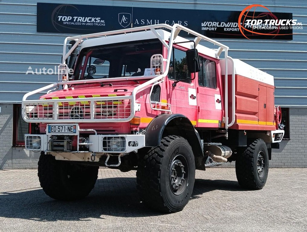 Mercedes-Benz Unimog U 5000 4x4 - (type 437.4) 4000 ltr -Winch, Winch -Feuerwe vatrogasno vozilo