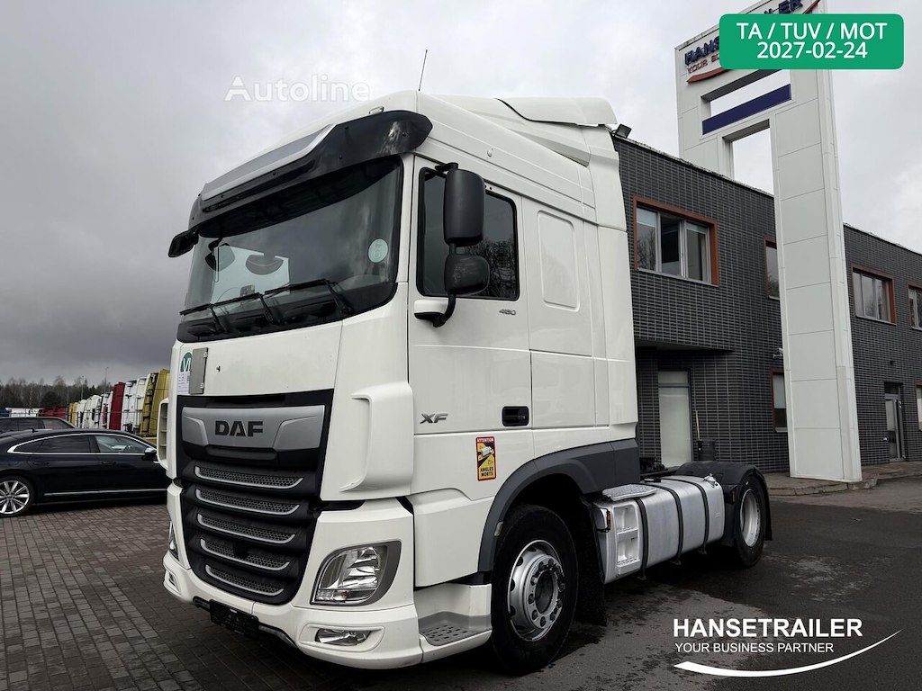 DAF XF 480 FT Arriving Atvyksta tegljač