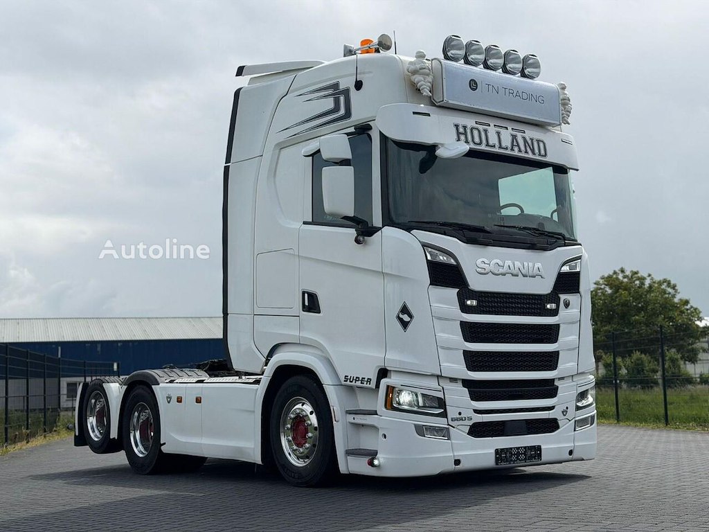 Scania S660 FULL AIR, PTO PREP, RETARDER, TACHO 2, ALCOA, LEATHER. tegljač